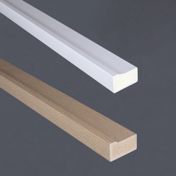 Brickmould by Nova Plastech - Wood Grain & Bule White Door Moulding